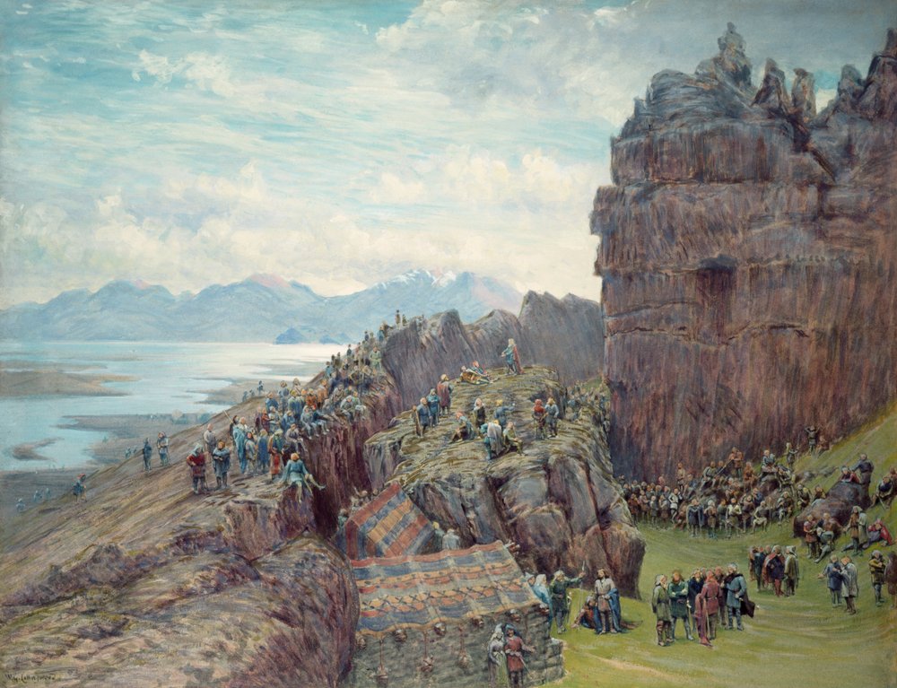 Althing in Sitzung von William Gersham Collingwood